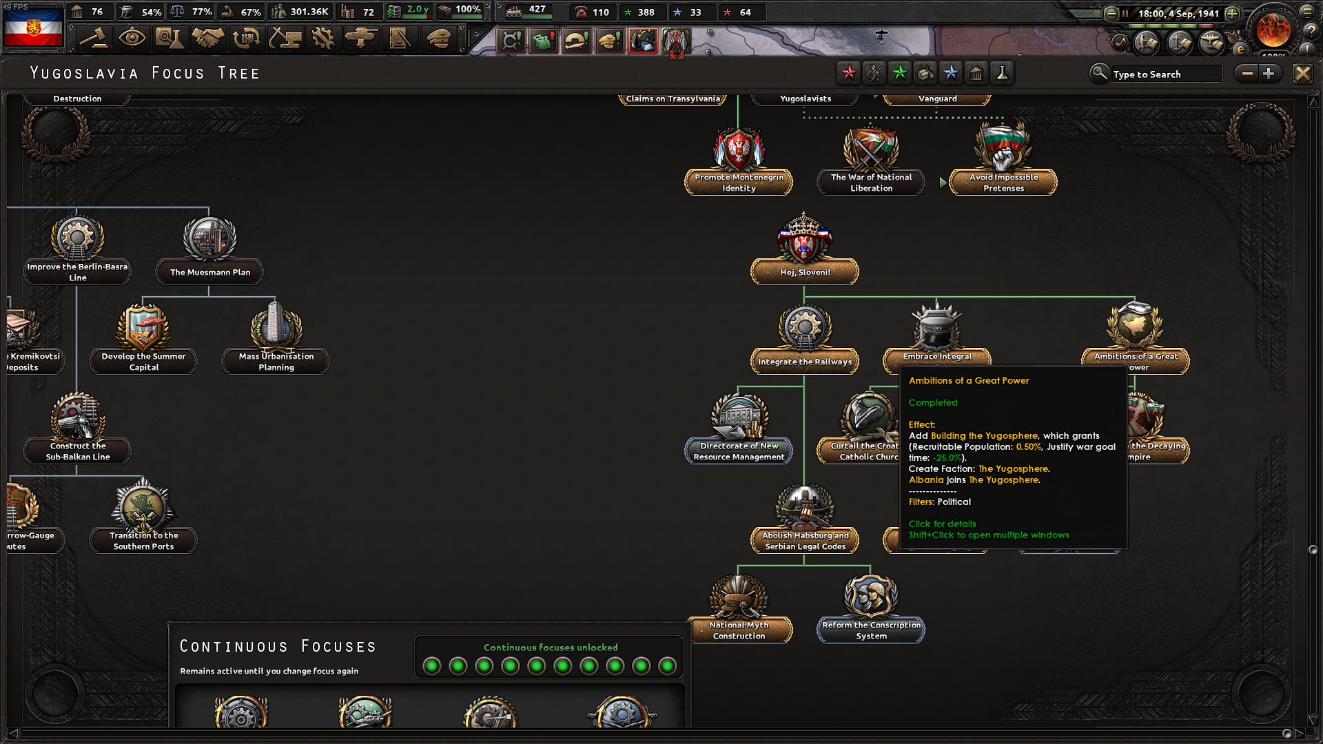Bul Albania Joins Yugosphere Faction Without Leaving Their Wars · Issue 20269 · Kaiserreich