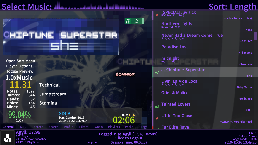 Utility of "Grade" and "Length" sorts limited · Issue #653 · etternagame/etterna · GitHub