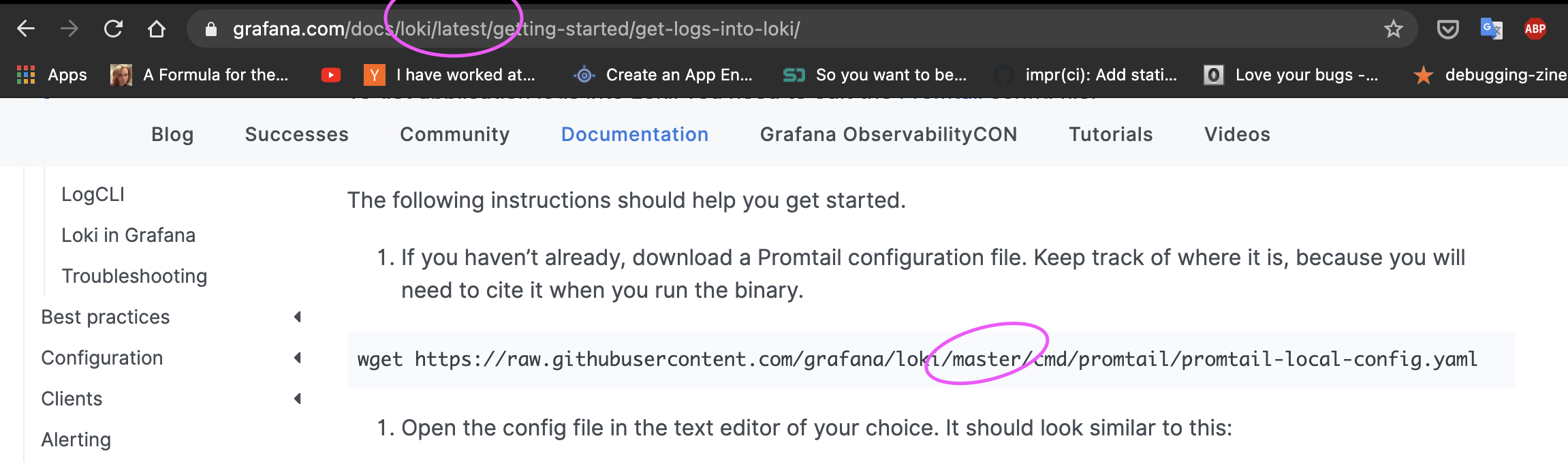 Docs: Fix the meaning of "latest" docs in Loki · Issue #3317 · grafana ...
