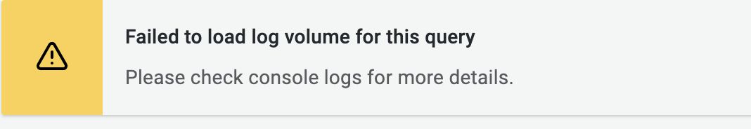 Loki Log Volume Show Error In The Ui Not On The Console · Issue 44753 · Grafanagrafana · Github