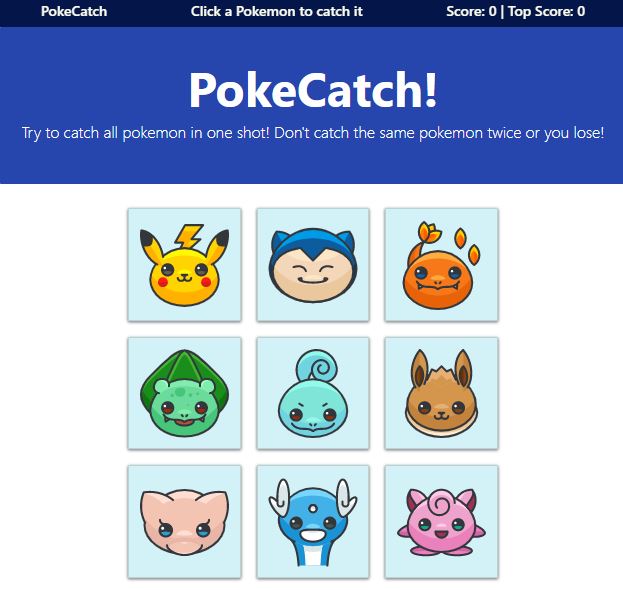 GitHub - jsf5077/PokeCatch: Can you catch all the Pokemon? Let's put ...