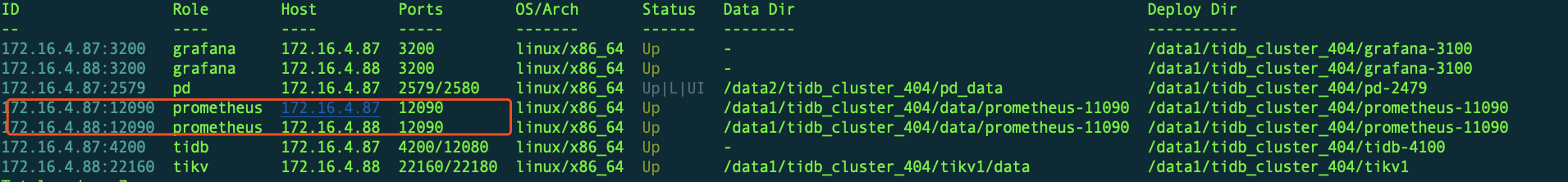 Tiup support delpoy multiple prometheus · Issue #954 · pingcap/tiup · GitHub