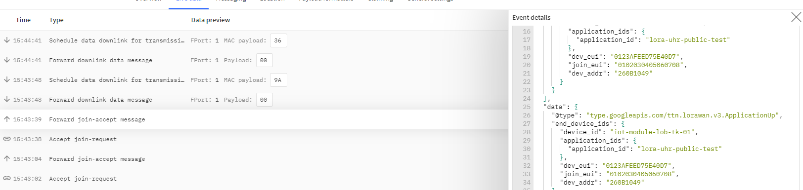Class C Downlink with wrong DevAddr when no uplink was sent before · Issue #5110 ...