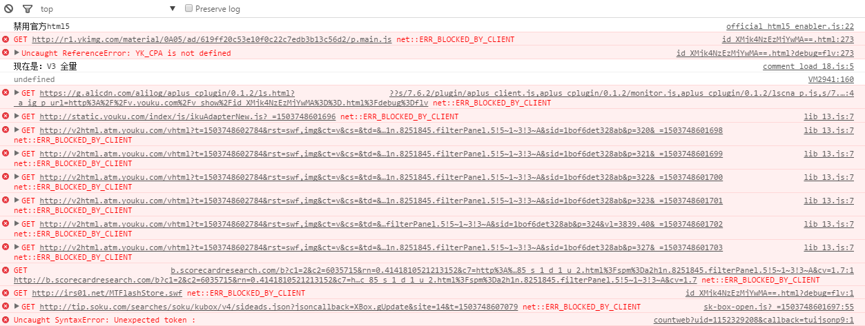 chrome49使用最新的1.2.8.1版本无效 · Issue #78 · esterTion/Youku-HTML5-Player · GitHub
