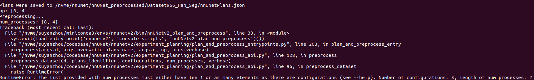 Failed In Plan And Preprocess · Issue 1401 · Mic Dkfznnunet · Github
