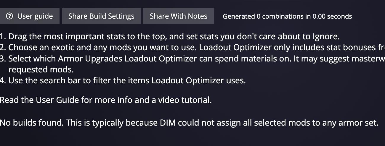 Improving experience when finding armor to fit a new loadout · Issue #8796 · DestinyItemManager ...