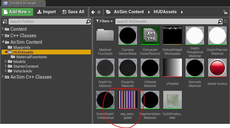 Swapping out segmentation color pallet breaks segmentation · Issue #1367 · microsoft/AirSim · GitHub