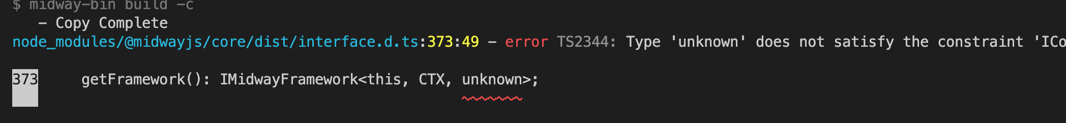 build failed because of type-check fail · Issue #2462 · midwayjs/midway · GitHub