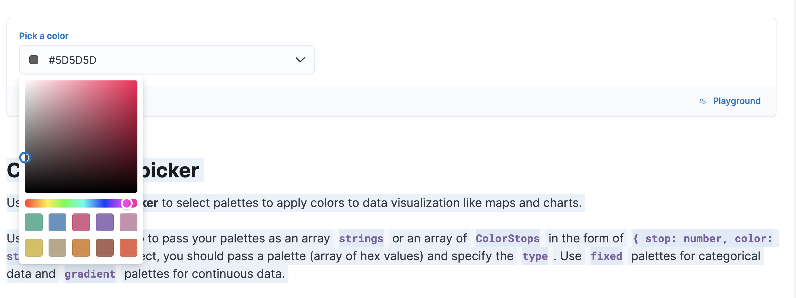 dragging color picker highlights text behind color picker · Issue #5539 · elastic/eui · GitHub
