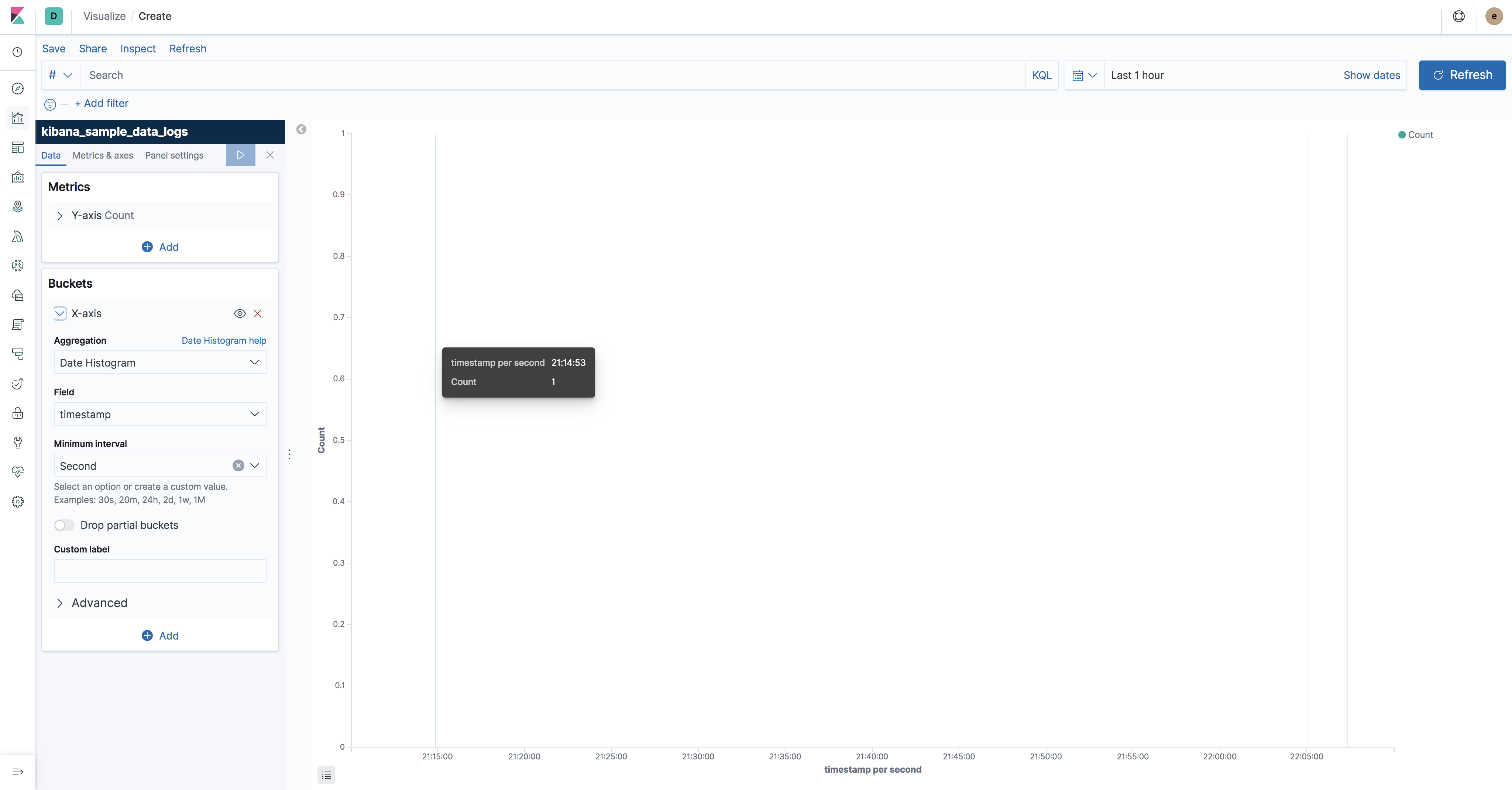 Grafana Elasticsearch Count Metric With Second Interval Leading To Error · Issue 48285