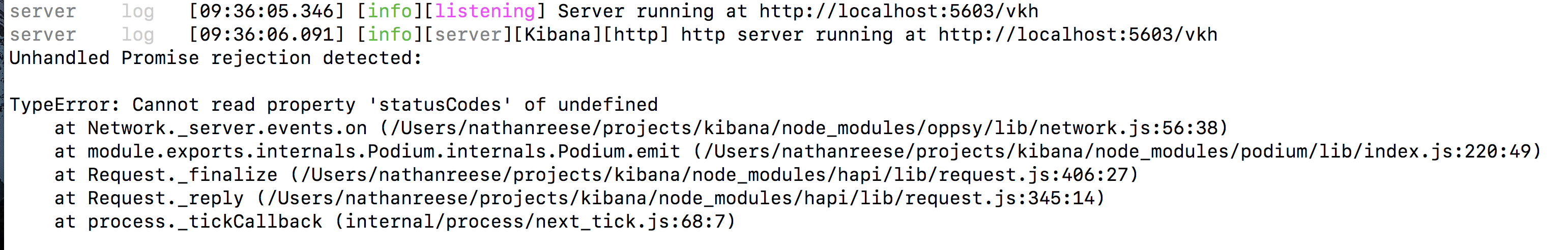`yarn start` fails with "Cannot read property 'statusCode' of undefined" · Issue #61085 ...