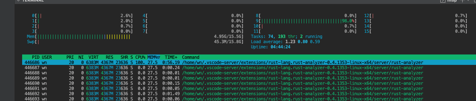RA memory usage keeps increase when I coding and don't decrease · Issue #13902 · rust-lang/rust ...