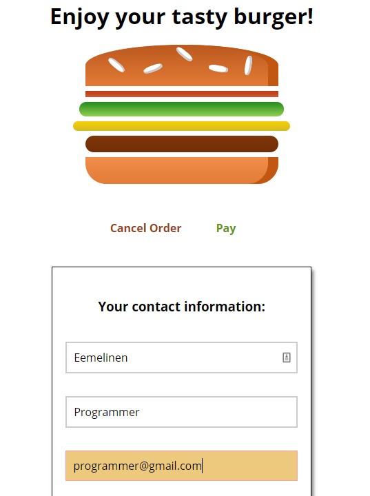 GitHub - Eemelinen/BurgerBuilder: Burger builder app done as a part of Udemy course: React - The ...