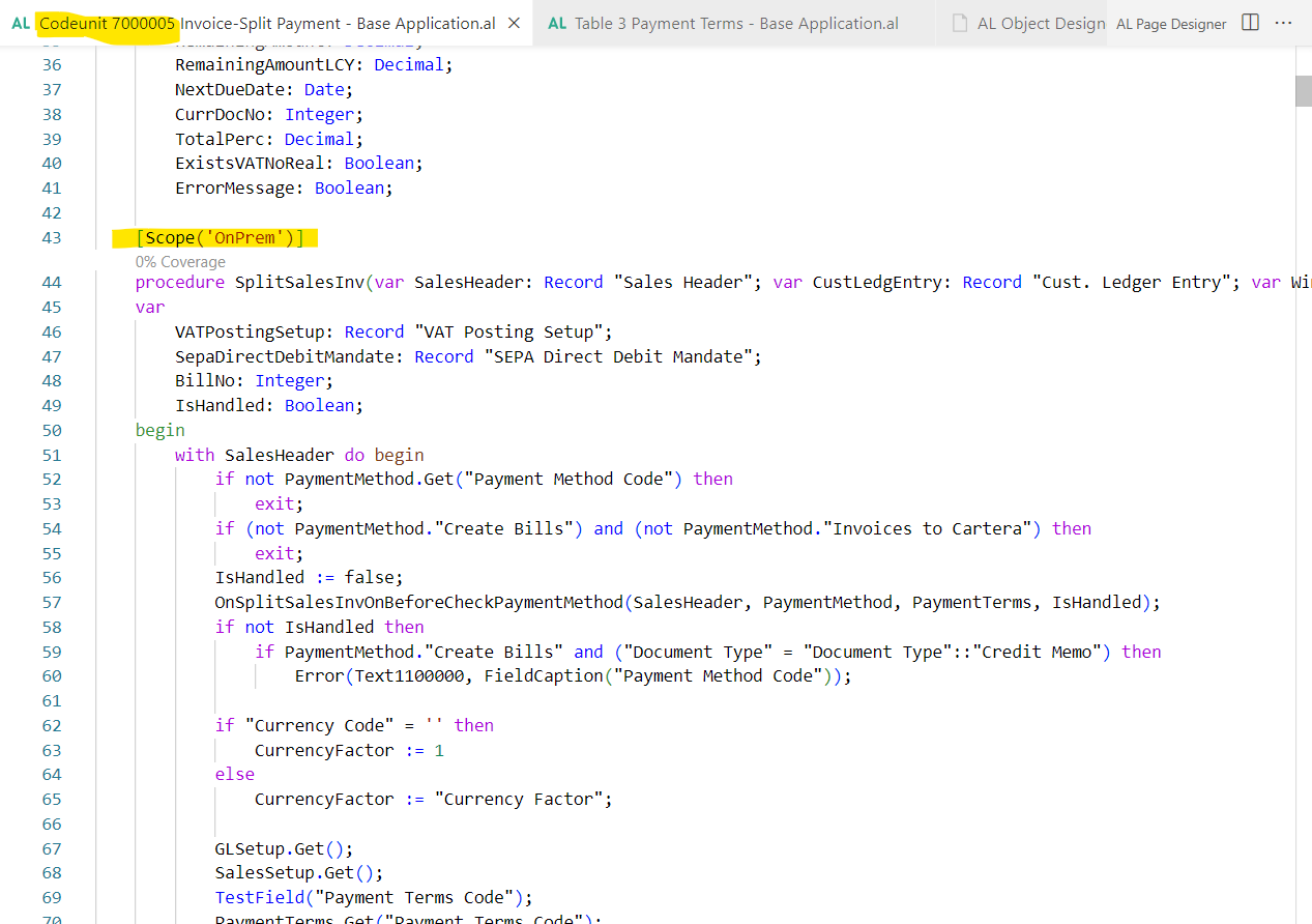 Handle [Scope(onPrem)] in SaaS Version in spanish localization · Issue ...