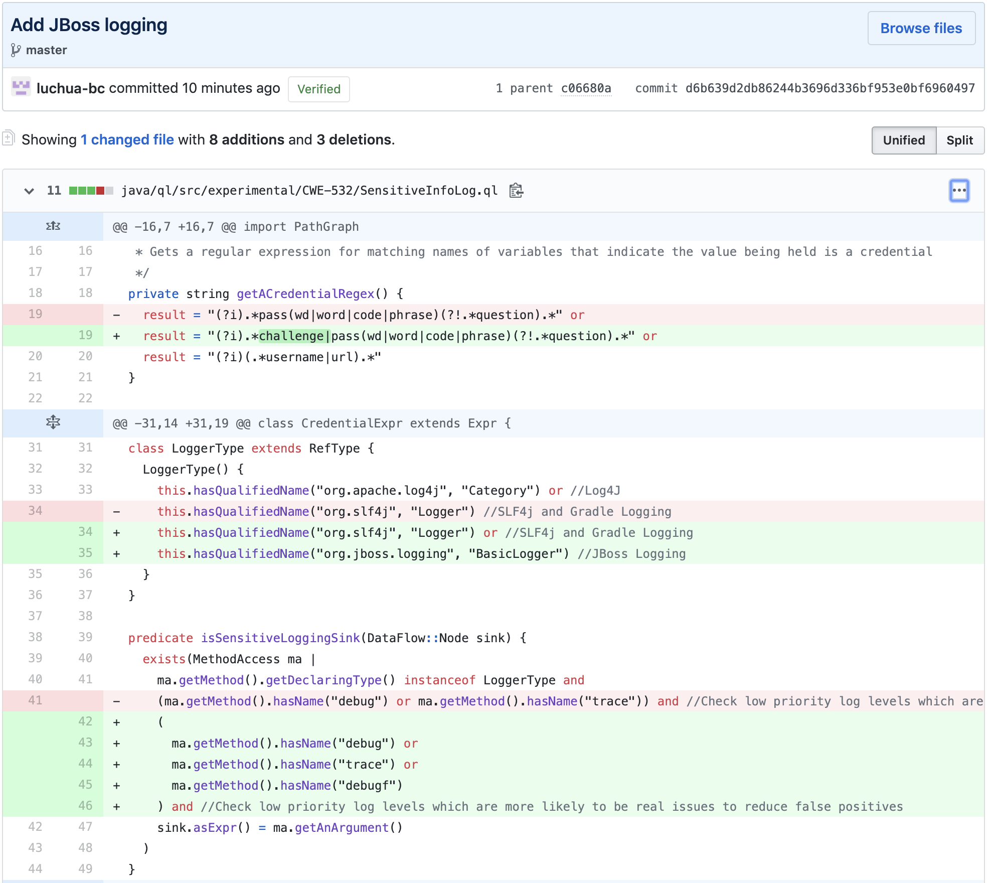 Java: CWE-532 sensitive info logging · Issue #51 · github/securitylab · GitHub