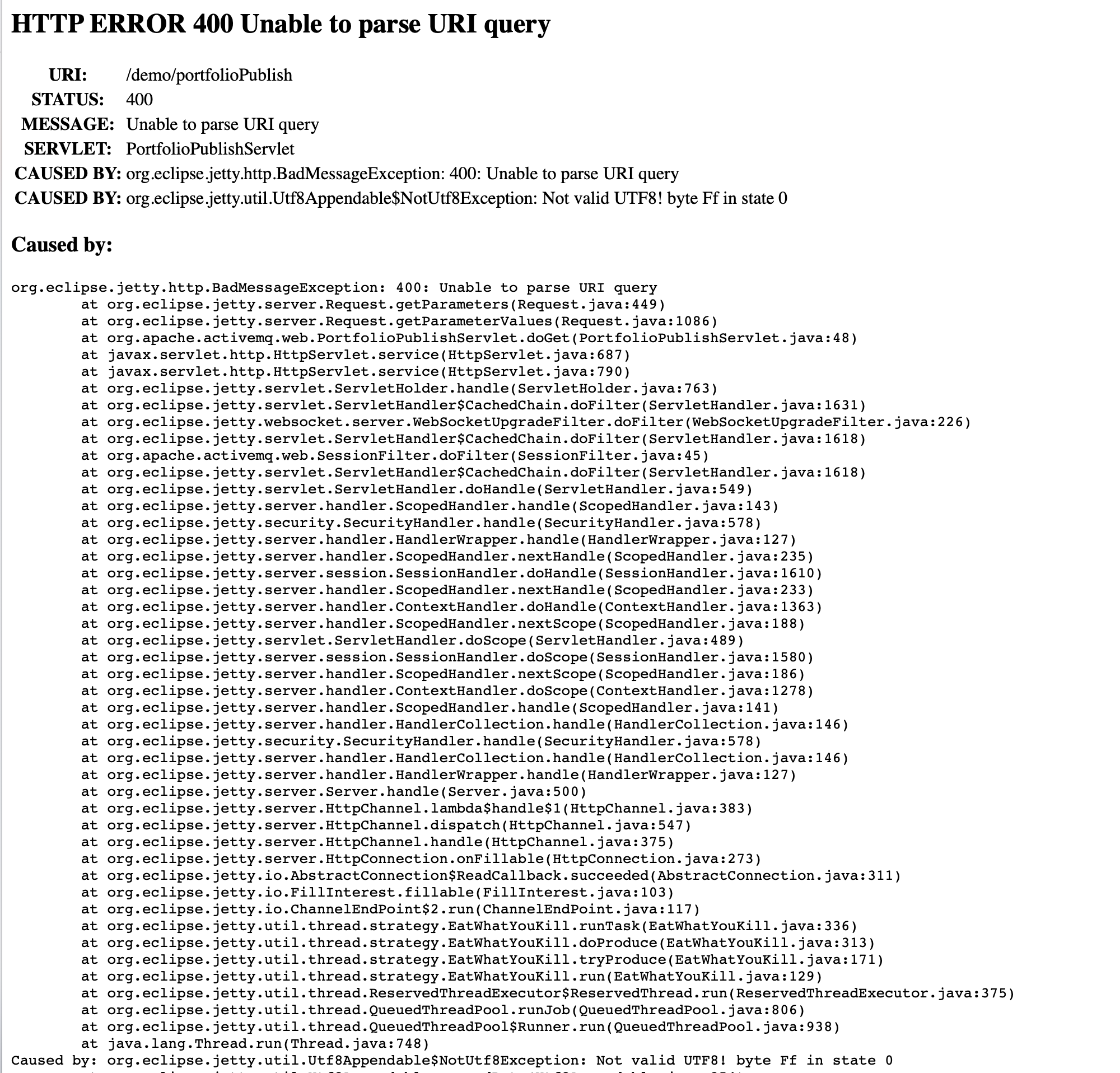 Java: CWE-600 Uncaught servlet exception · Issue #143 · github/securitylab · GitHub