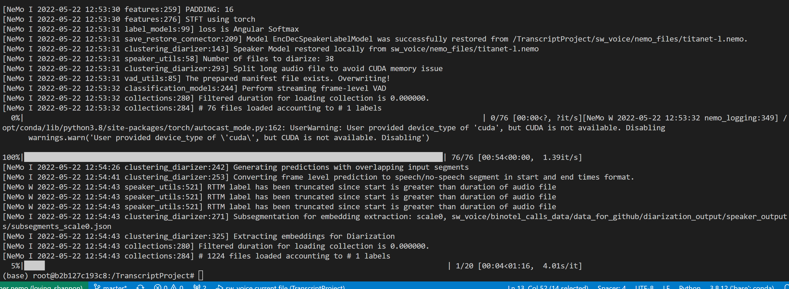 Speaker Diarization · Issue #4157 · NVIDIA/NeMo · GitHub