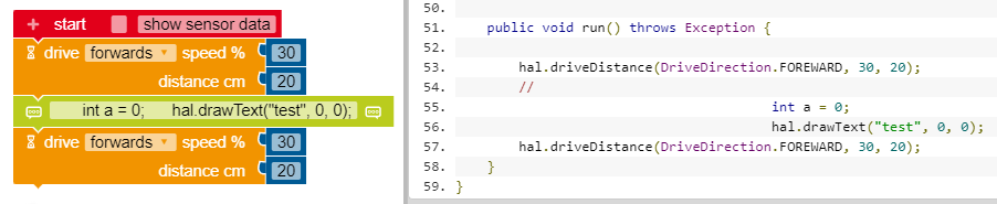Commentary block disregards newlines · Issue #246 · OpenRoberta/openroberta-lab · GitHub
