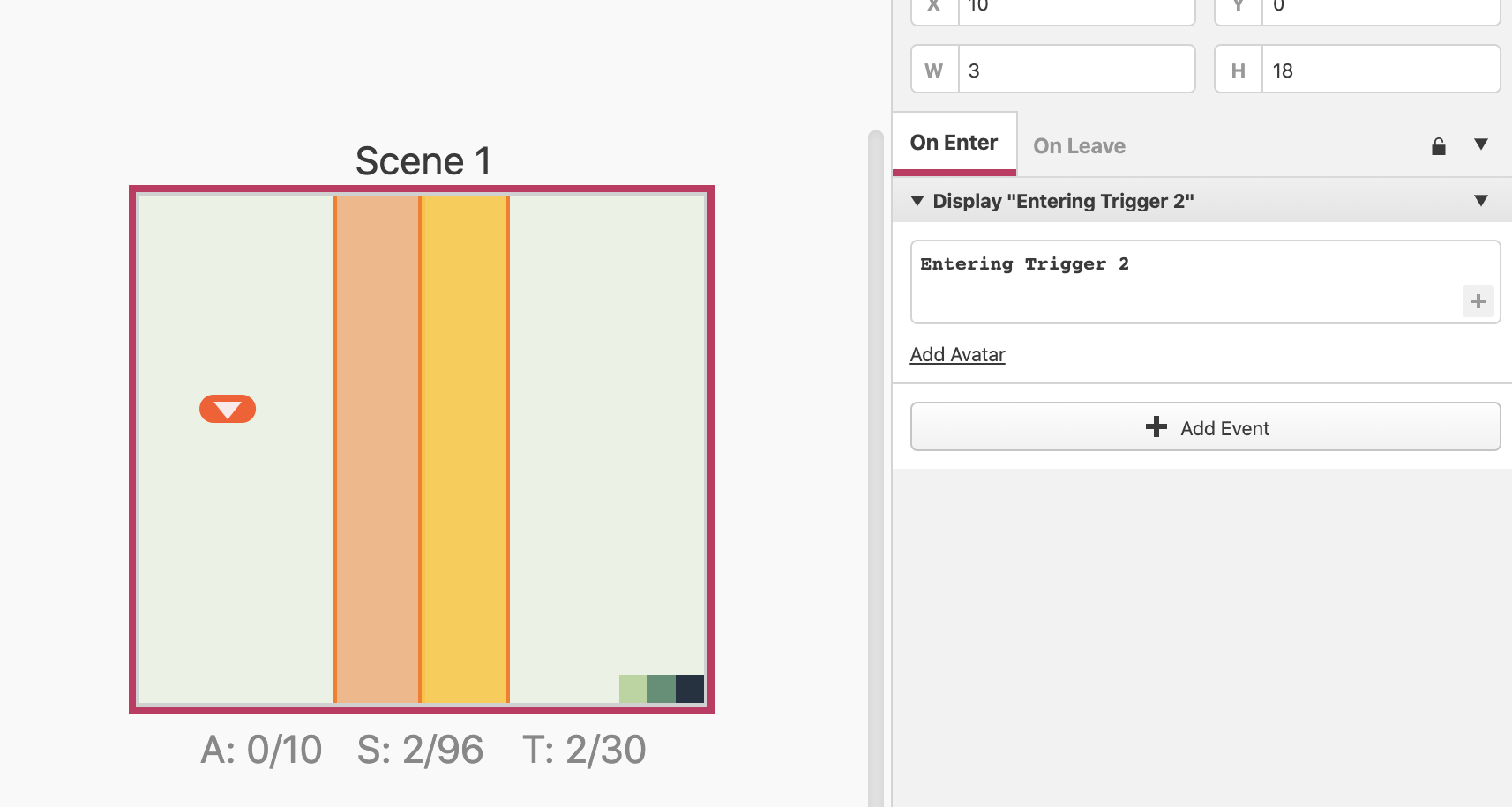 Adjacent Triggers "On Enter" and "On Leave" executed in wrong order. · Issue #1219 · chrismaltby ...