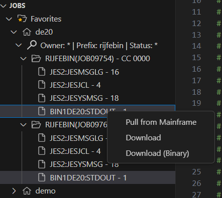 Support binary download of spool content in ZOWE Explorer extender APIs · Issue #2060 · zowe ...