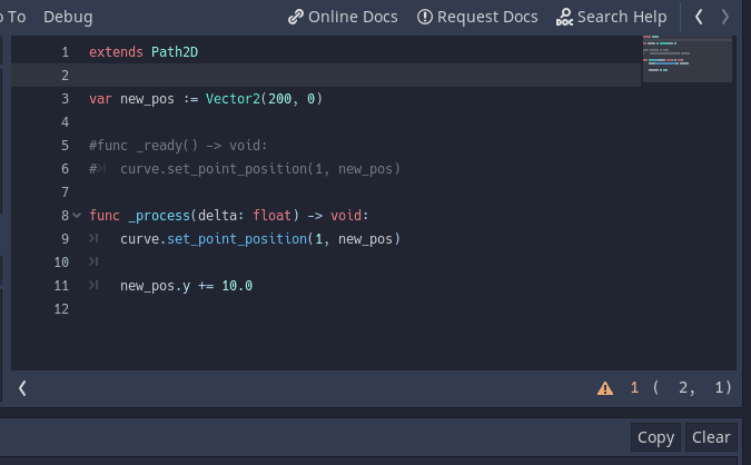 Curve2D::set_point_position() only works when entering the scene · Issue #35837 · godotengine ...