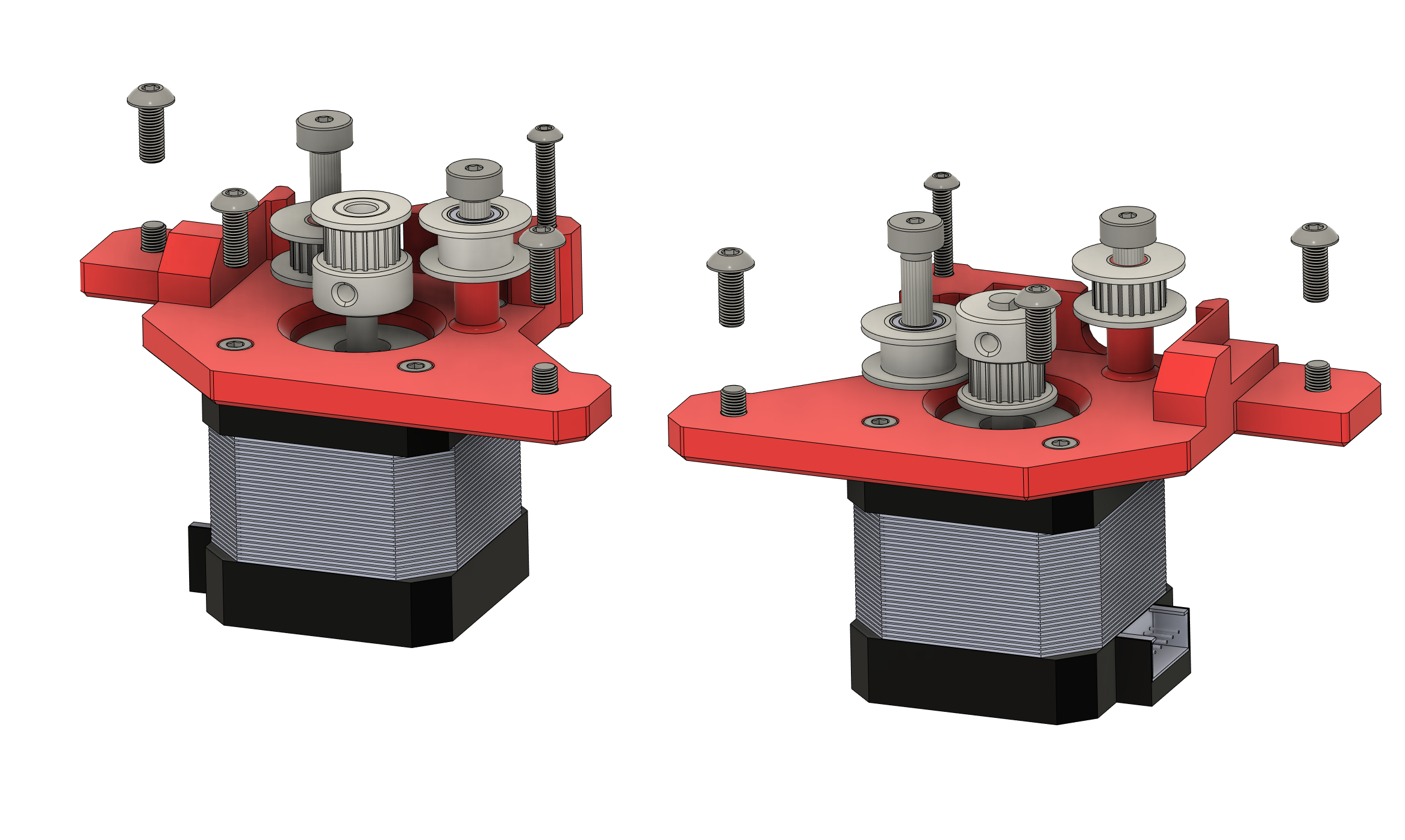 VzBoT-Vz330/Assemblies BOM and STL/Gantry/Front Idler-motor mounts AWD ...