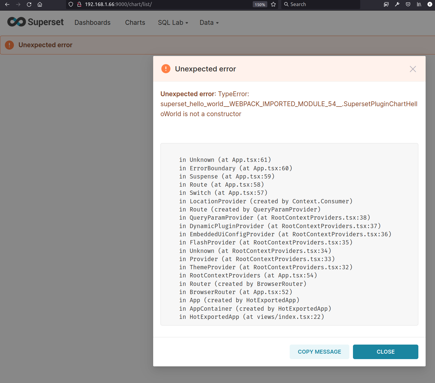 Error when trying to use a custom viz plugin as per blog post · Issue #20100 · apache/superset ...