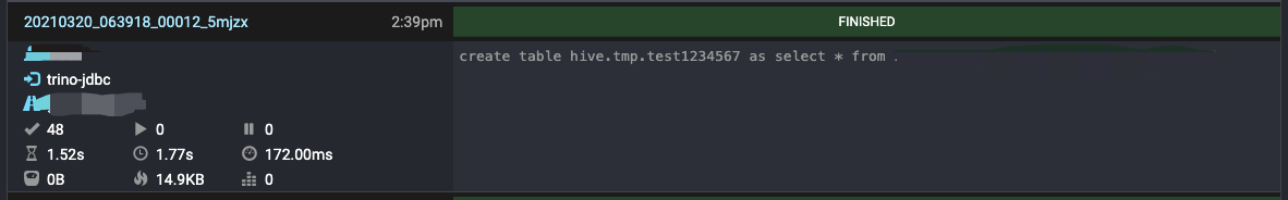 Trino JDBC Create table throw Exception · Issue #7368 · trinodb/trino · GitHub