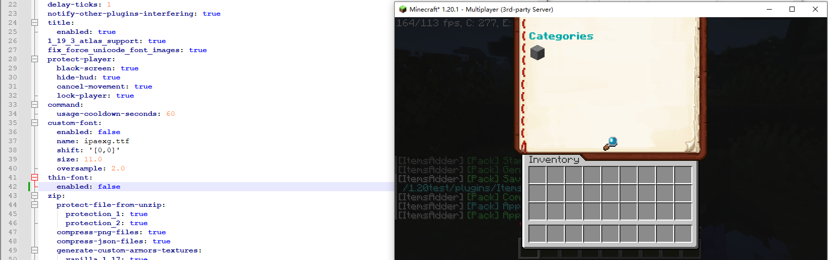 启用 thin-font 会导致图片失效 · Issue #2895 · PluginBugs/Issues-ItemsAdder · GitHub