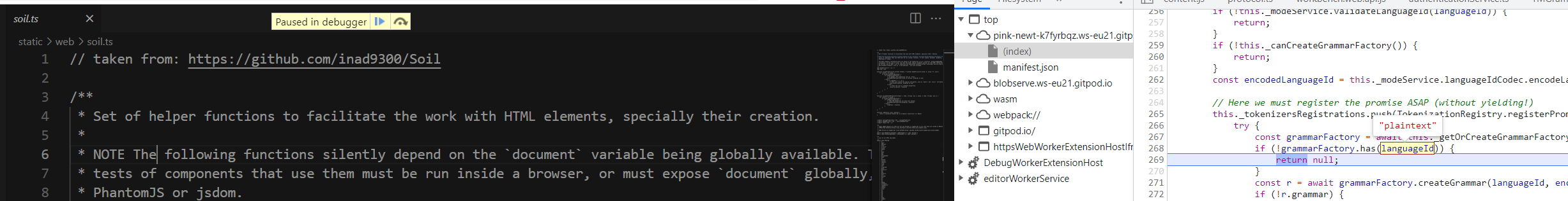 Vscode-textmate to do syntax coloring · Issue #7070 · gitpod-io/gitpod · GitHub