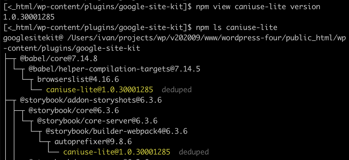 caniuse-lite is outdated · Issue #4418 · google/site-kit-wp · GitHub