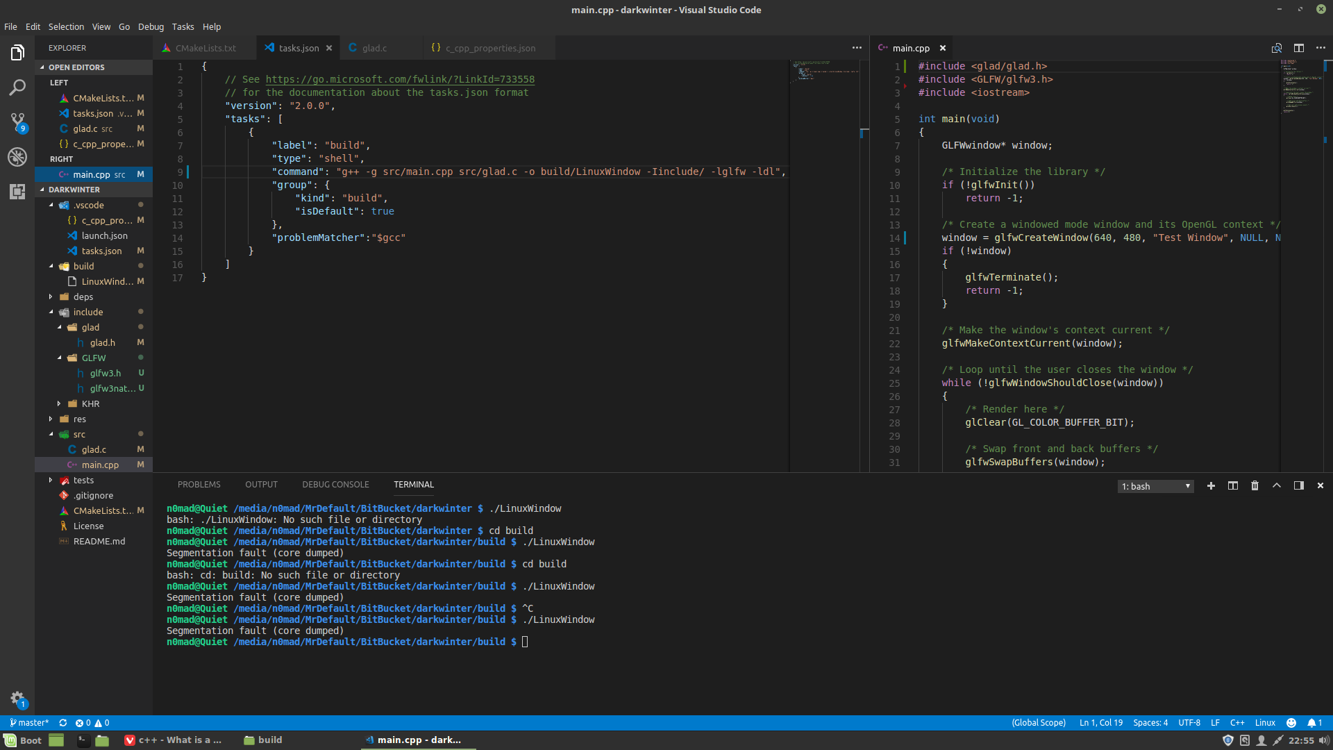 glad/glad.h: No such file or directory (Linux / VS Code) · Issue #146 · Dav1dde/glad · GitHub