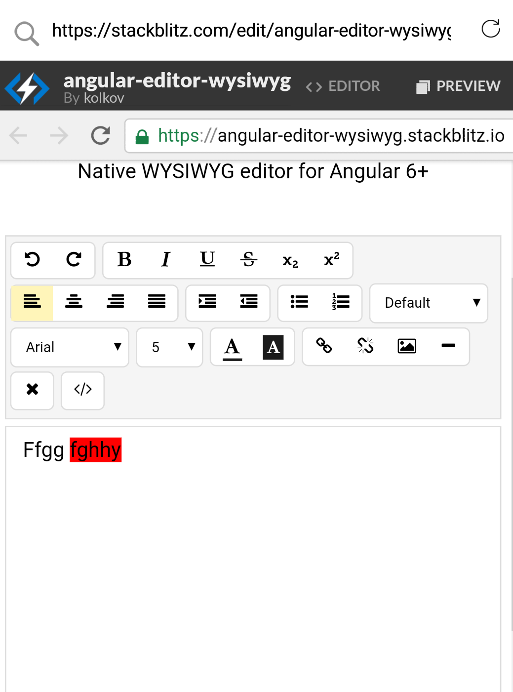 There is no color picker when clicking on Text color and Background color · Issue #6 · kolkov ...