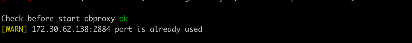 [Bug]: Any obproxy or observer can't be run in the machine where OCP will install metadb to ...