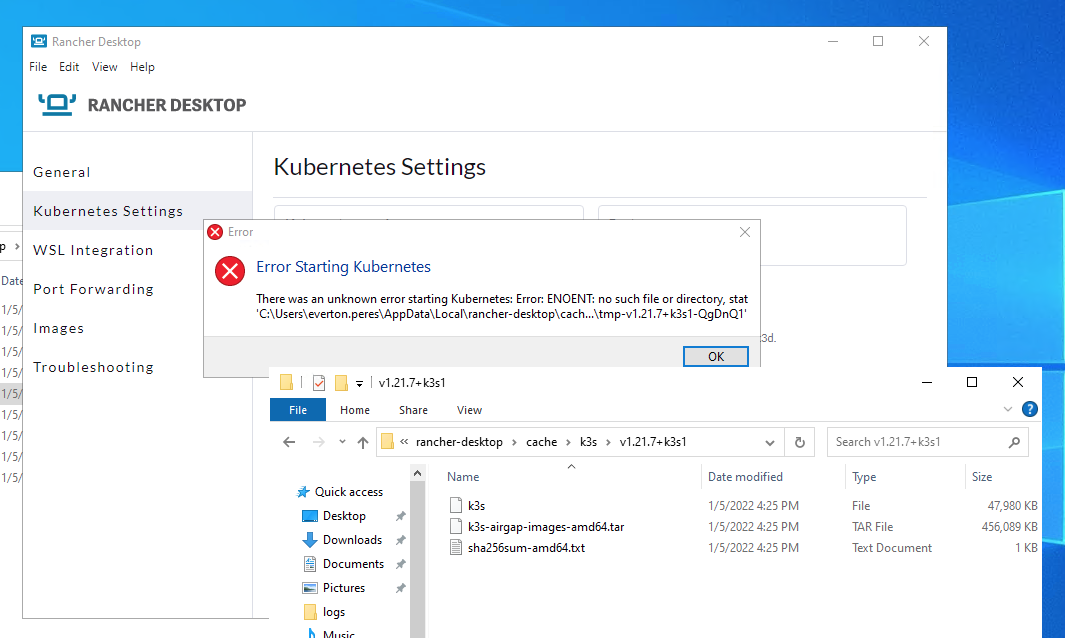 Error Starting K8s During Downgrade Enoent K3s · Issue 1165