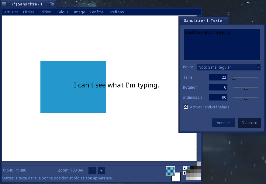 Text tool typing box can be unreadable · Issue #229 · HaikuArchives ...