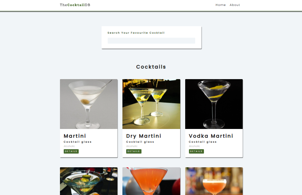 GitHub - patrykbasiak/cocktailsDB