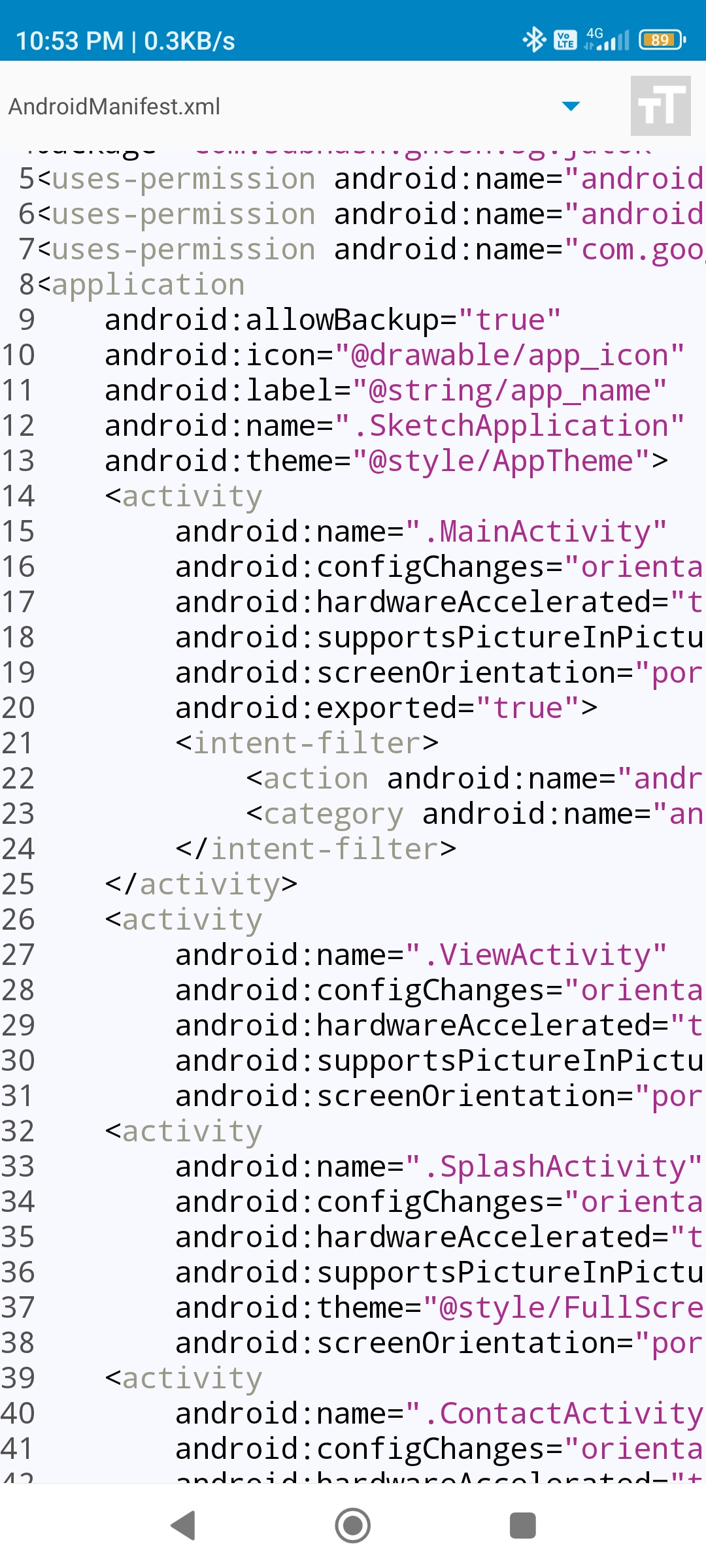 Android Manifest Manager · Issue #630 · Sketchware-Pro/Sketchware-Pro ...
