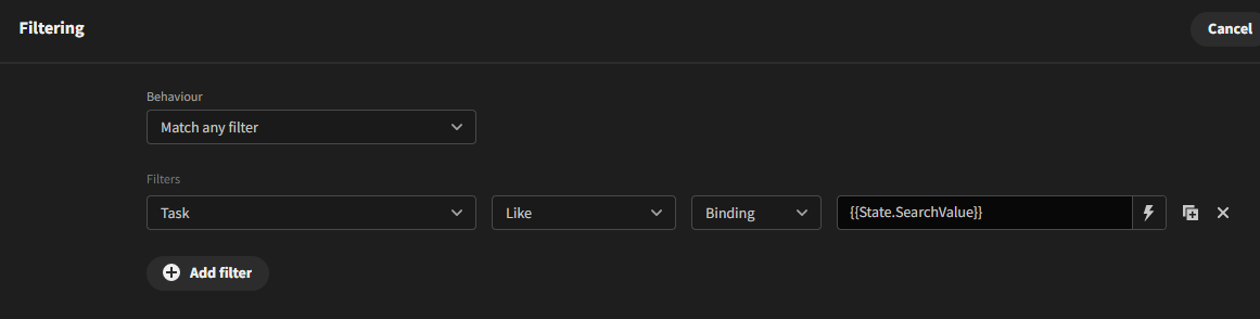 Wildcard for Dataprovider Filter · Budibase budibase · Discussion #10026 · GitHub