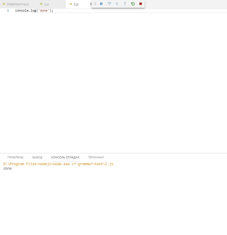 Debugger control does not hide after run · Issue #50048 · microsoft/vscode · GitHub