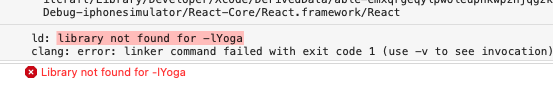 XCode throws error: ld: library not found for -lYoga · Issue #172 · prscX/react-native-photo ...