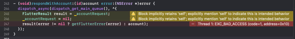 [google_sign_in] Google sign in crashes on iOS -[NSNull ...