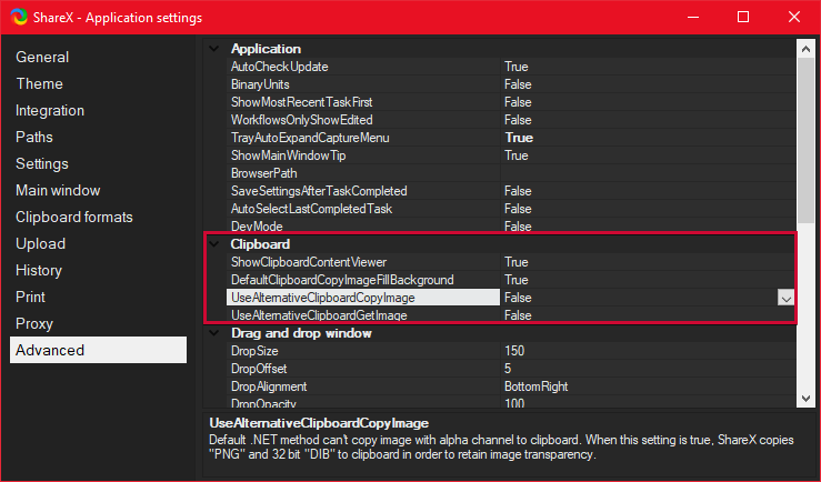 Transparent background instead of white. · Issue #6607 · ShareX/ShareX · GitHub