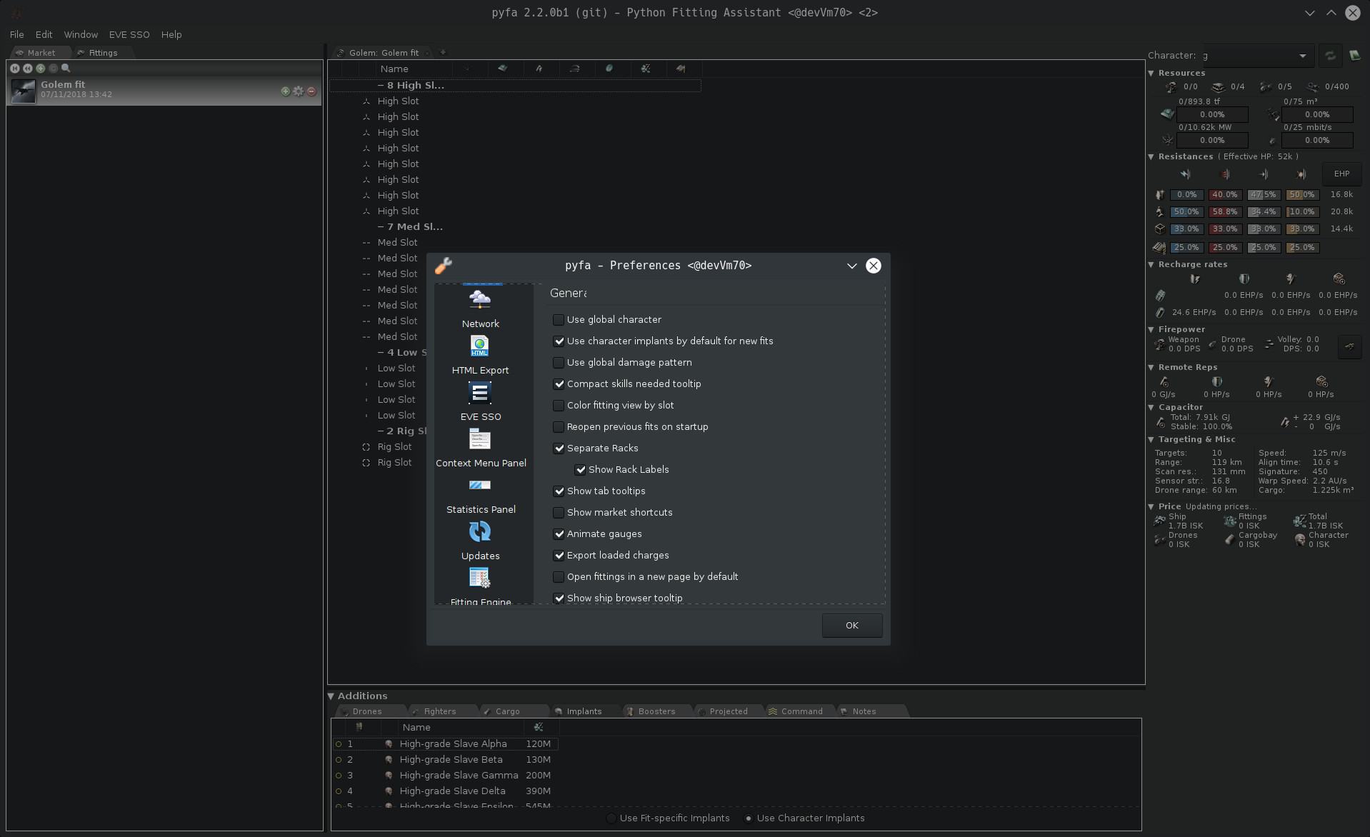 Setting to determine default implant location for new fits · Issue #1667 · pyfa-org/Pyfa · GitHub