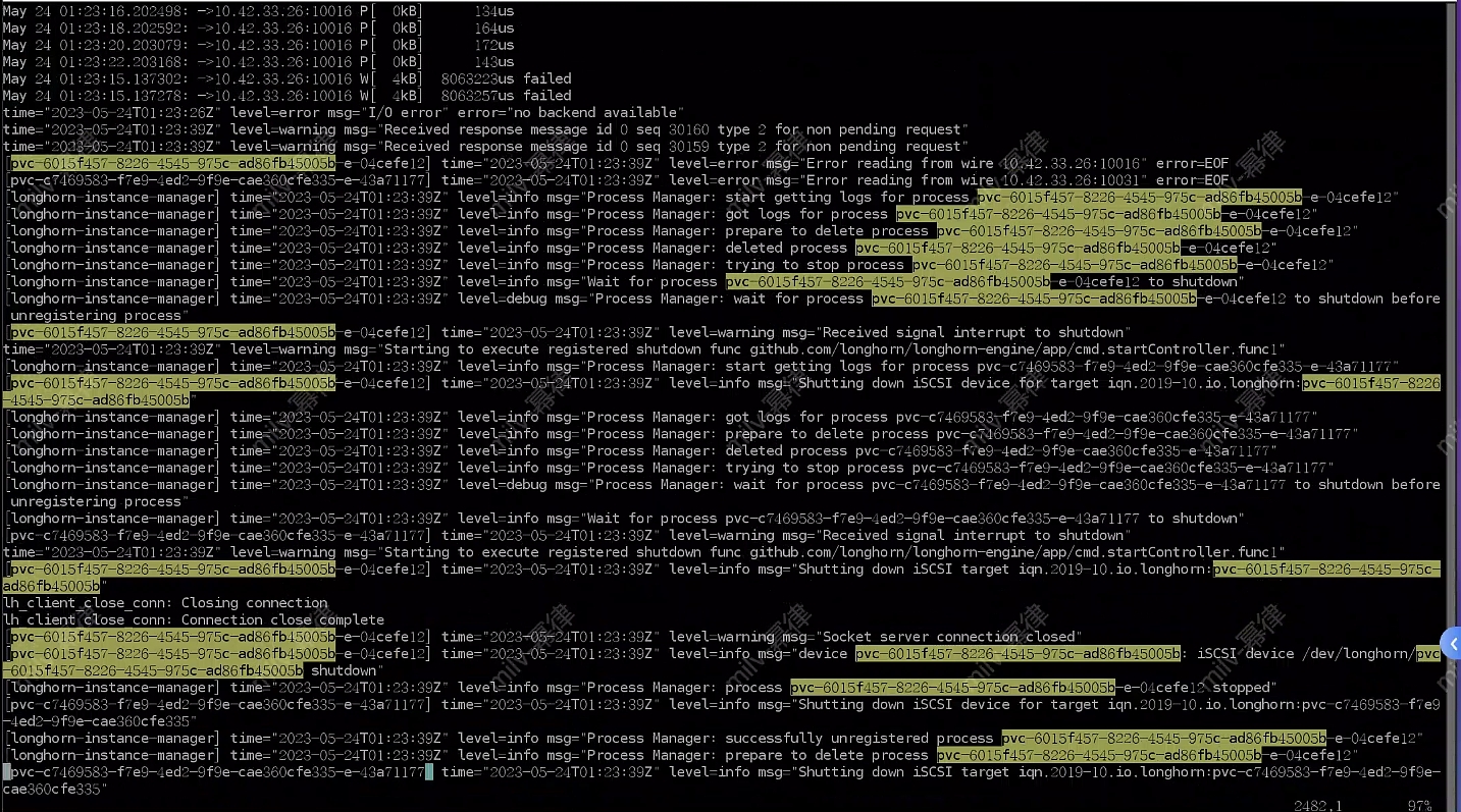 instance-manager-e and instance-manager-r R/W Timeout on the same node cause the pod to restart ...