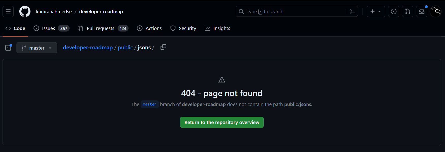 [BUG] Link broken · Issue #4110 · kamranahmedse/developer-roadmap · GitHub
