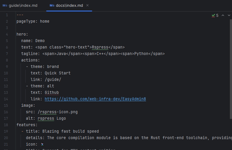 [Feature]: How to Support HTML Writing of Configuration Items · Issue #201 · web-infra-dev ...