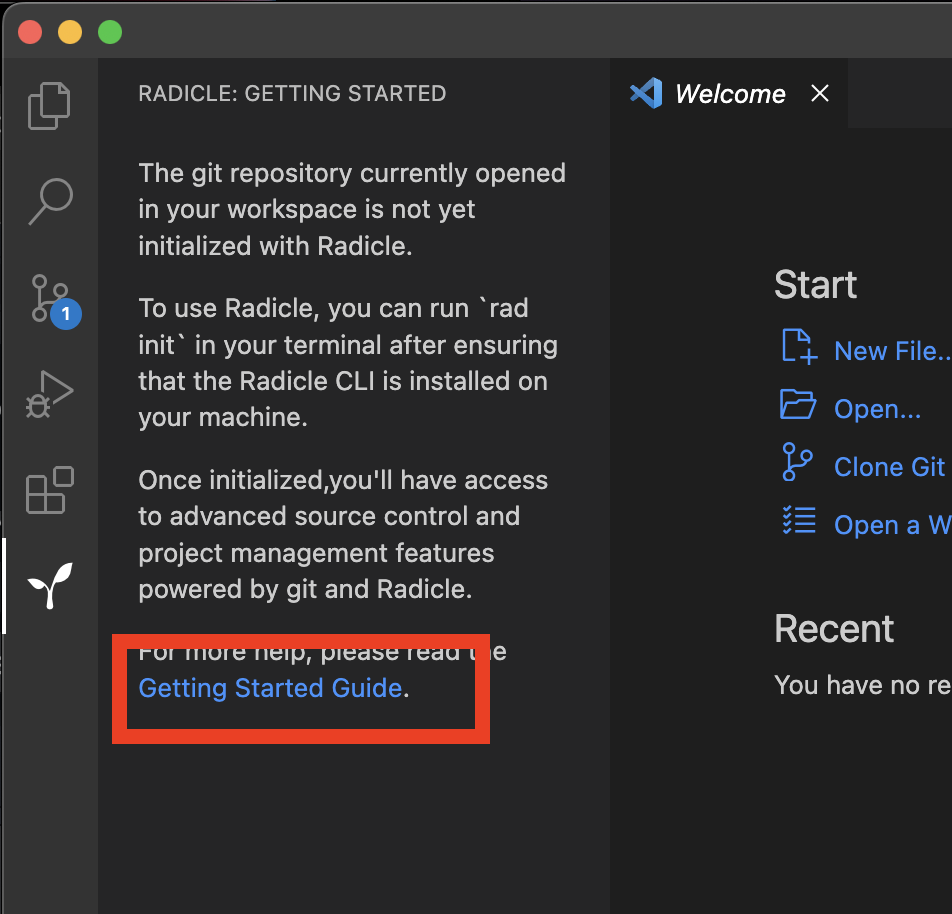 Get Started Link Broken · Issue 31 · Cytechmobileradicle Vscode Extension · Github 6735