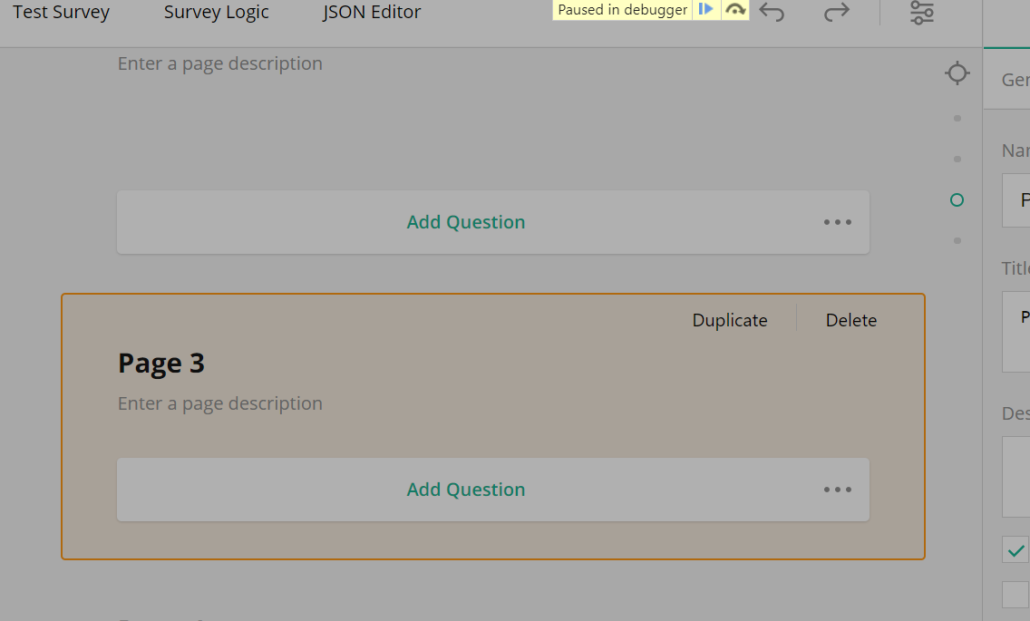 Doesn't scroll to page on selecting it in page selector if screen is ...